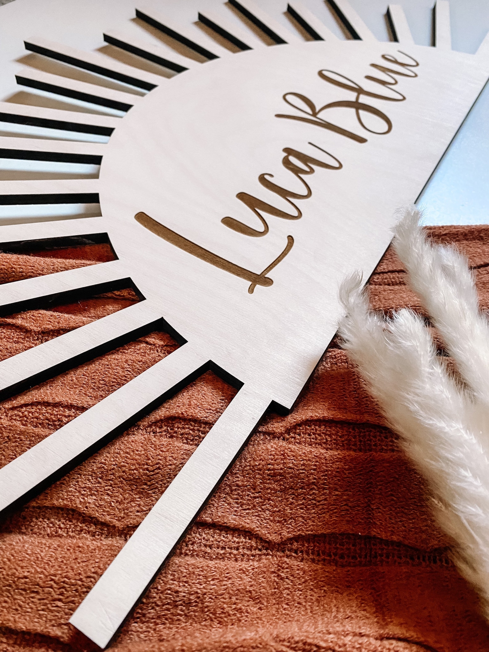 Boho Sun Nursery Name Sign Kids Name Sign Baby Name Sign - Etsy