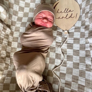 Baby Balloon Birth Announcement | Birth Announcement Engraved Hospital ...