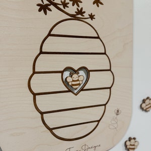 Flisat Honey Bee Insert | Flisat Insert | IKEA Table | Montessori ...