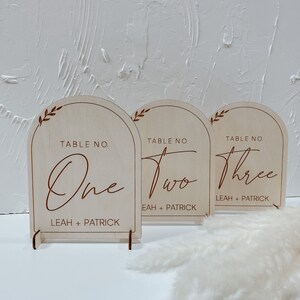 Arched Table Numbers | Boho Table Numbers | Boho Wedding Decor | Table ...