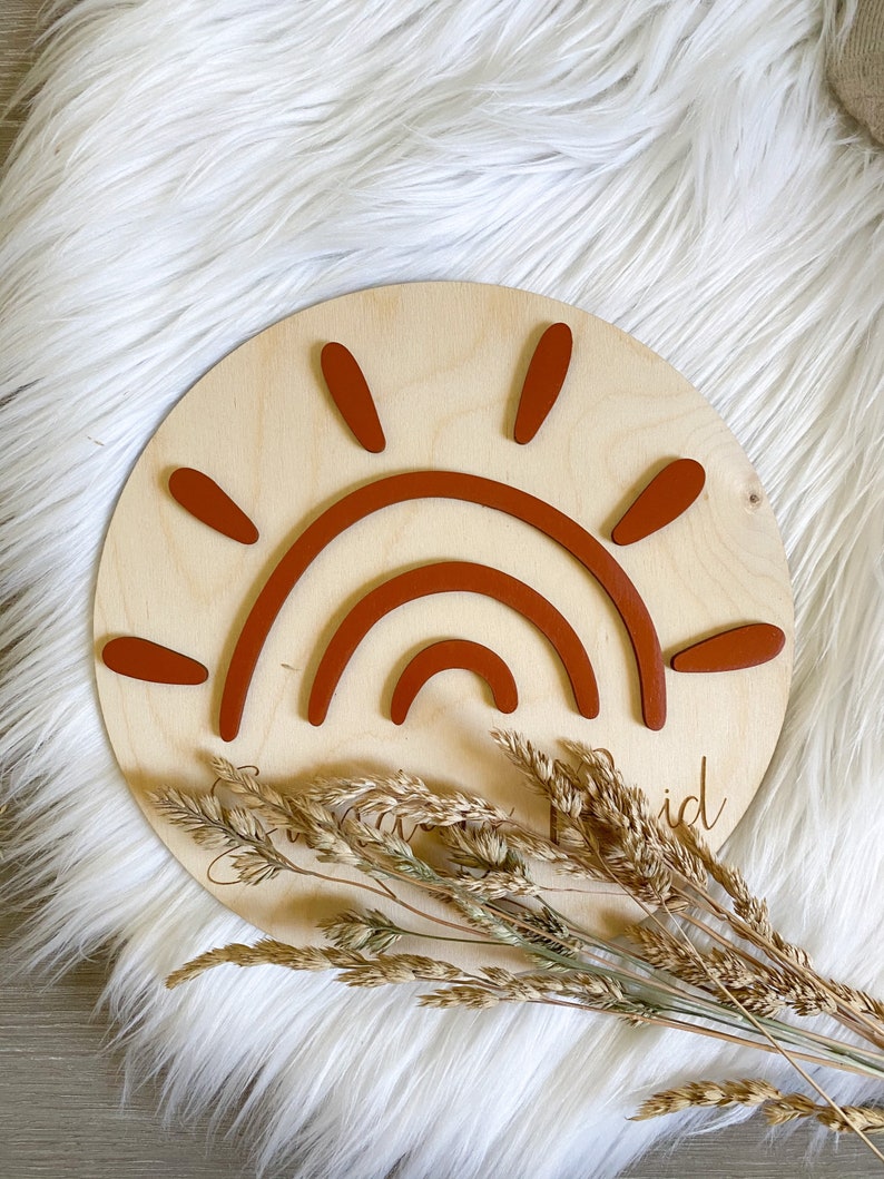 Sunshine Name Sign | Baby Name | Sun Nursery Decor | Modern Decor ...