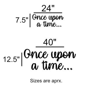 Once Upon a Time | Wall Decal | 3D Wall Decal | Kids Bedroom Decor ...