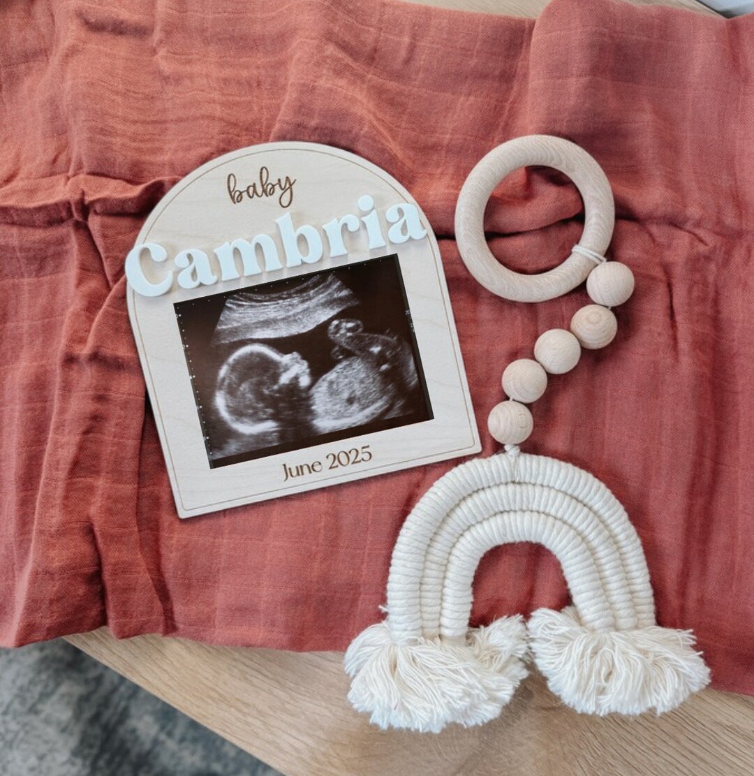 Ultrasound Photo Magnet | Baby Photo Magnet | Fridge Magnet | Pregnancy ...