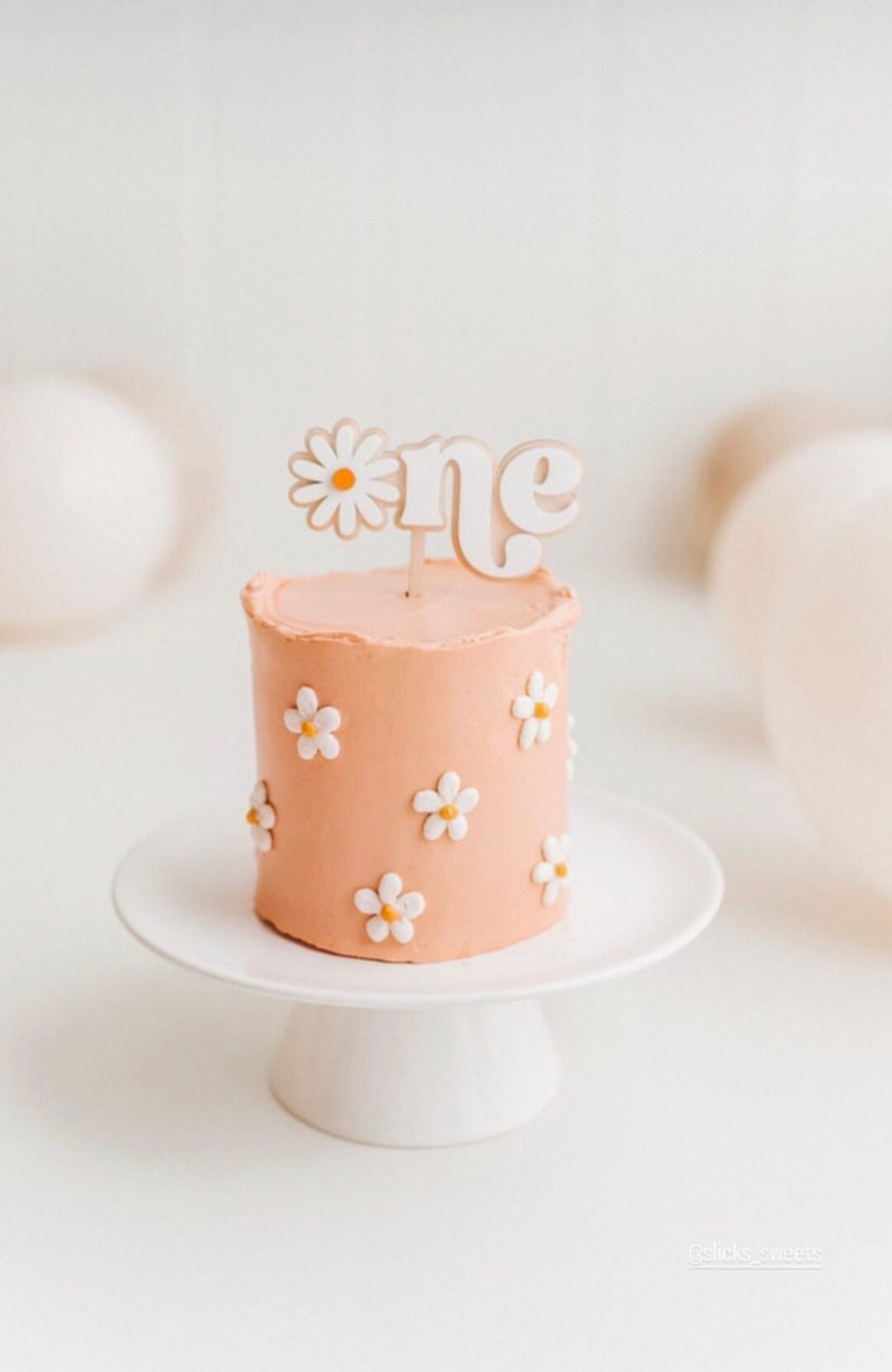 Flower Cake Topper | Hippie | Flower Power | Personalized Cake Topper ...