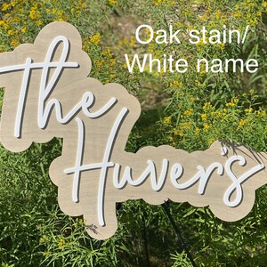 Last Name Cut Out Sign Last Name Sign 3D Wood Wedding Name Sign Wedding ...