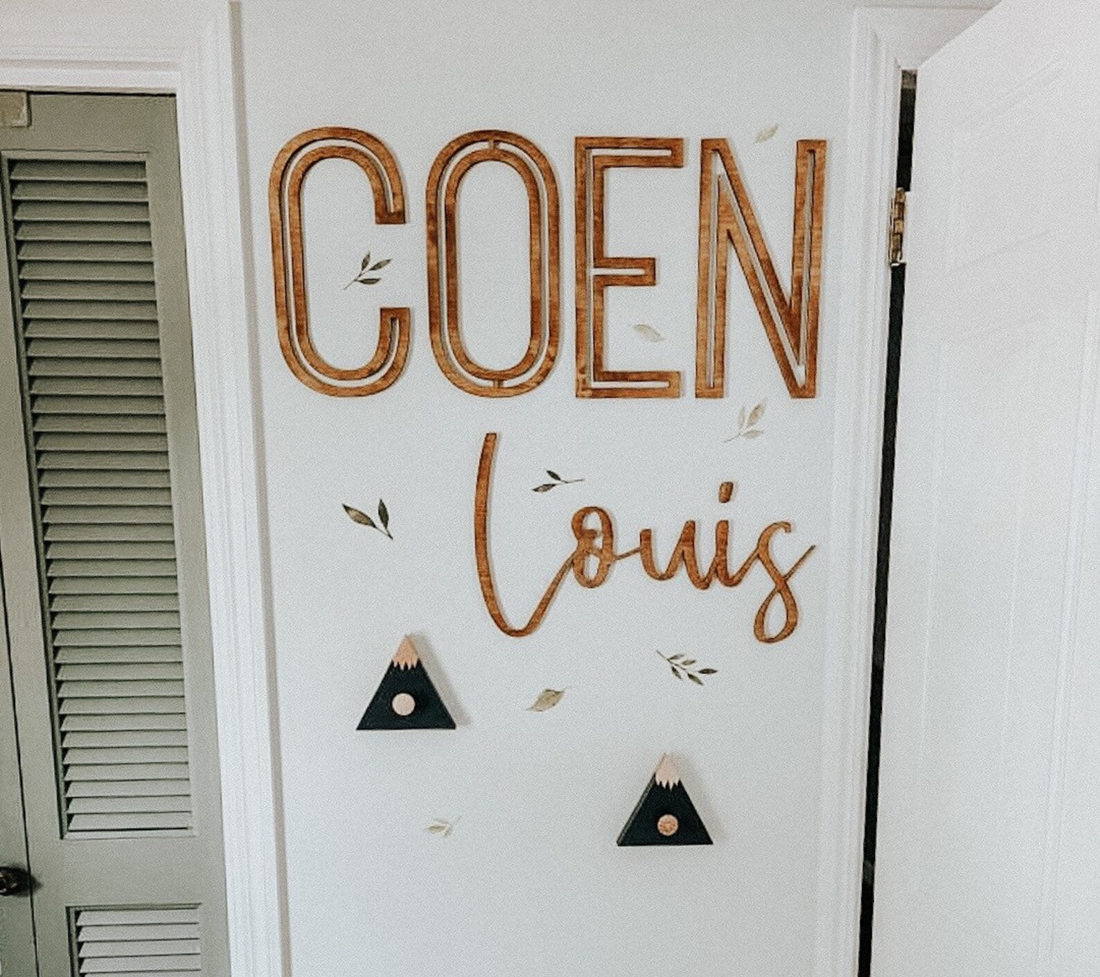 Names Cutout Baby Name Sign Stacked Name Sign Large Name - Etsy