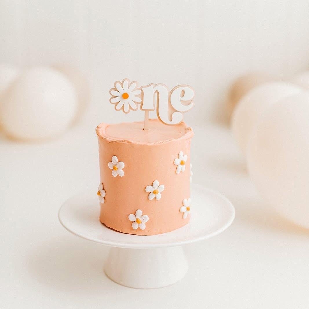 Flower Cake Topper | Hippie | Flower Power | Personalized Cake Topper ...