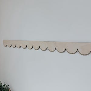 Scalloped Wood Trim | Laser Cut Birch Trim | 3mm Thick Decorative Wall ...
