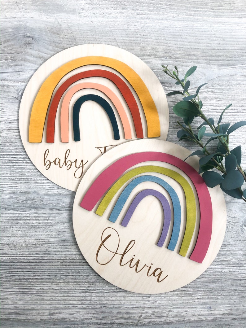 Rainbow Name Sign | Rainbow Baby | Rainbow Nursery Decor | Rainbow ...