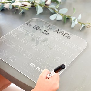 Letter Tracing | Acrylic Letter Board | Dry Erase Letters | Educational ...