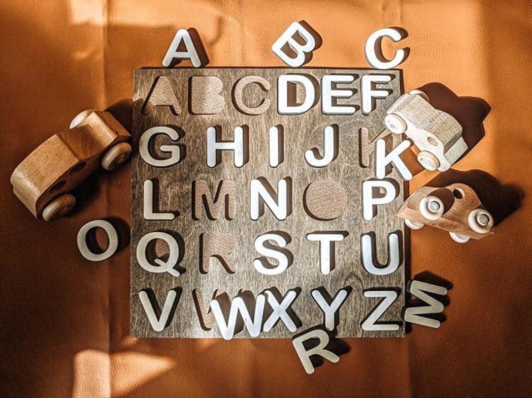 Chunky Alphabet Puzzle | Wooden Puzzle | Montessori Toys | Children’s ...