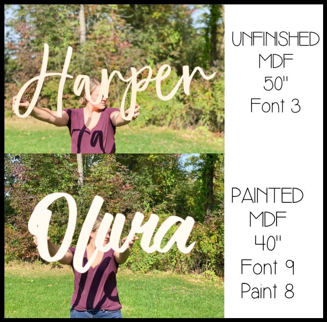 Name Cutout Baby Name Sign Name Sign Large Name Cutout | Etsy