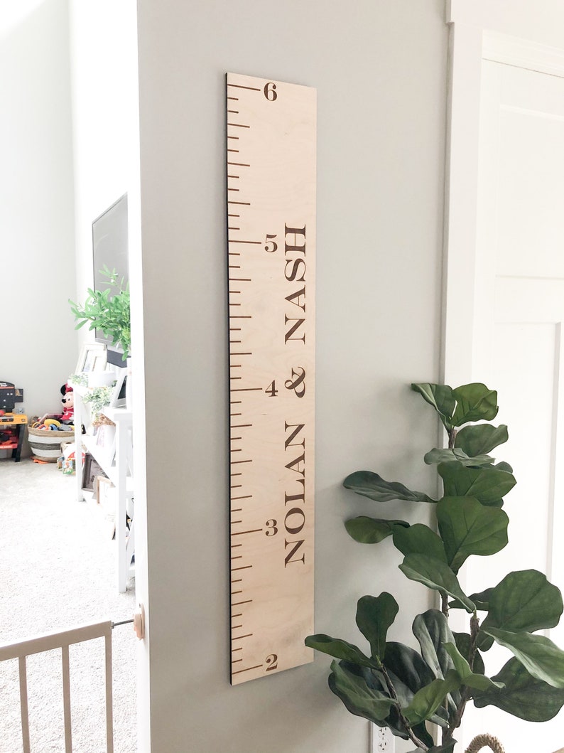 Engraved Growth Chart Growth Chart Height Chart Nursery | Etsy