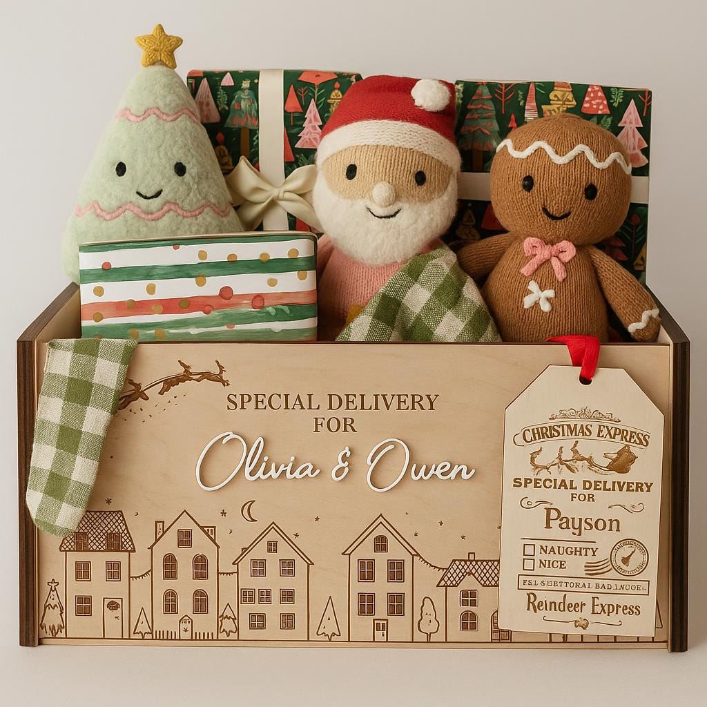 Personalized Christmas Eve Box – Special Delivery Keepsake | Reusable ...