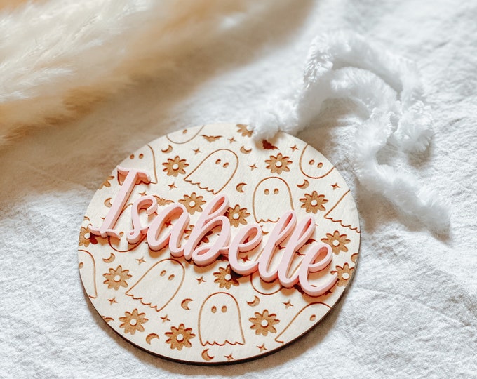 Halloween Name Tags | Halloween Basket Tags | Acrylic Name Tag | Basket ...