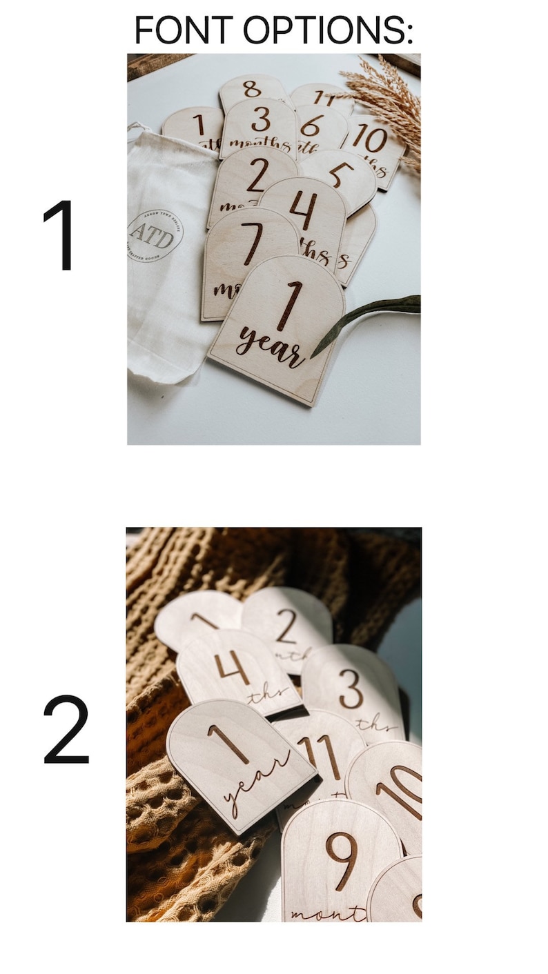 Modern Milestone Cards Modern Design Modern Monthly - Etsy