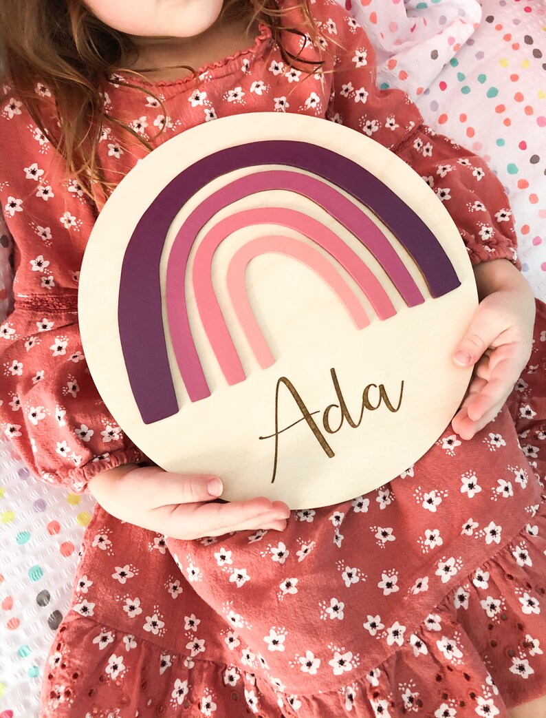 Rainbow Name Sign Rainbow Baby Rainbow Nursery Decor | Etsy