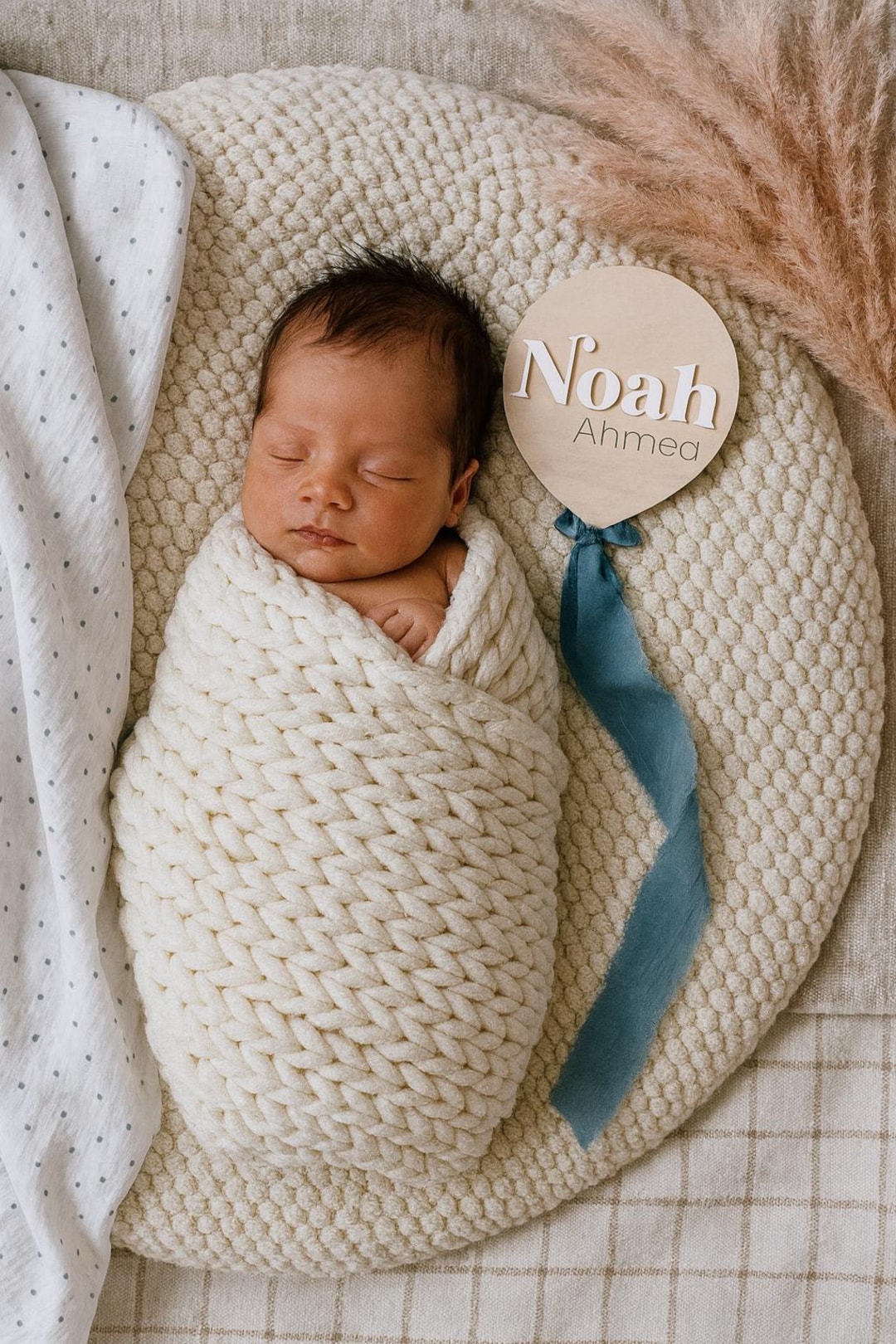 Baby Balloon Birth Announcement | Birth Announcement Acrylic Hospital ...
