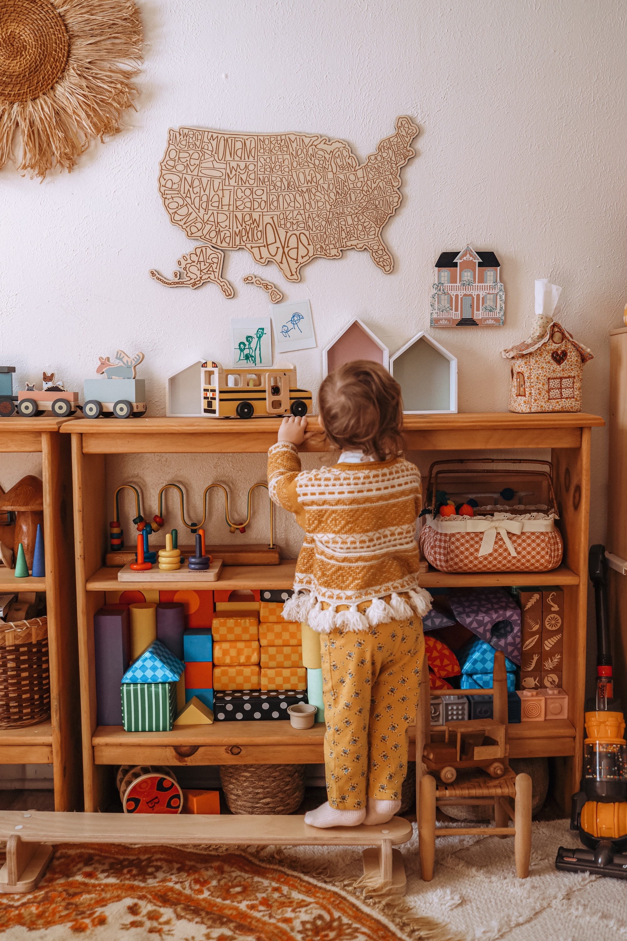 USA Wooden Map | Wood Map | Playroom Map | Travel Map | United States ...