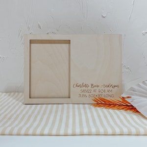 Birth Footprint Photo Frame | Baby Footprint Sign | Footprint Decor ...
