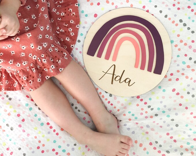Rainbow Name Sign Rainbow Baby Rainbow Nursery Decor - Etsy