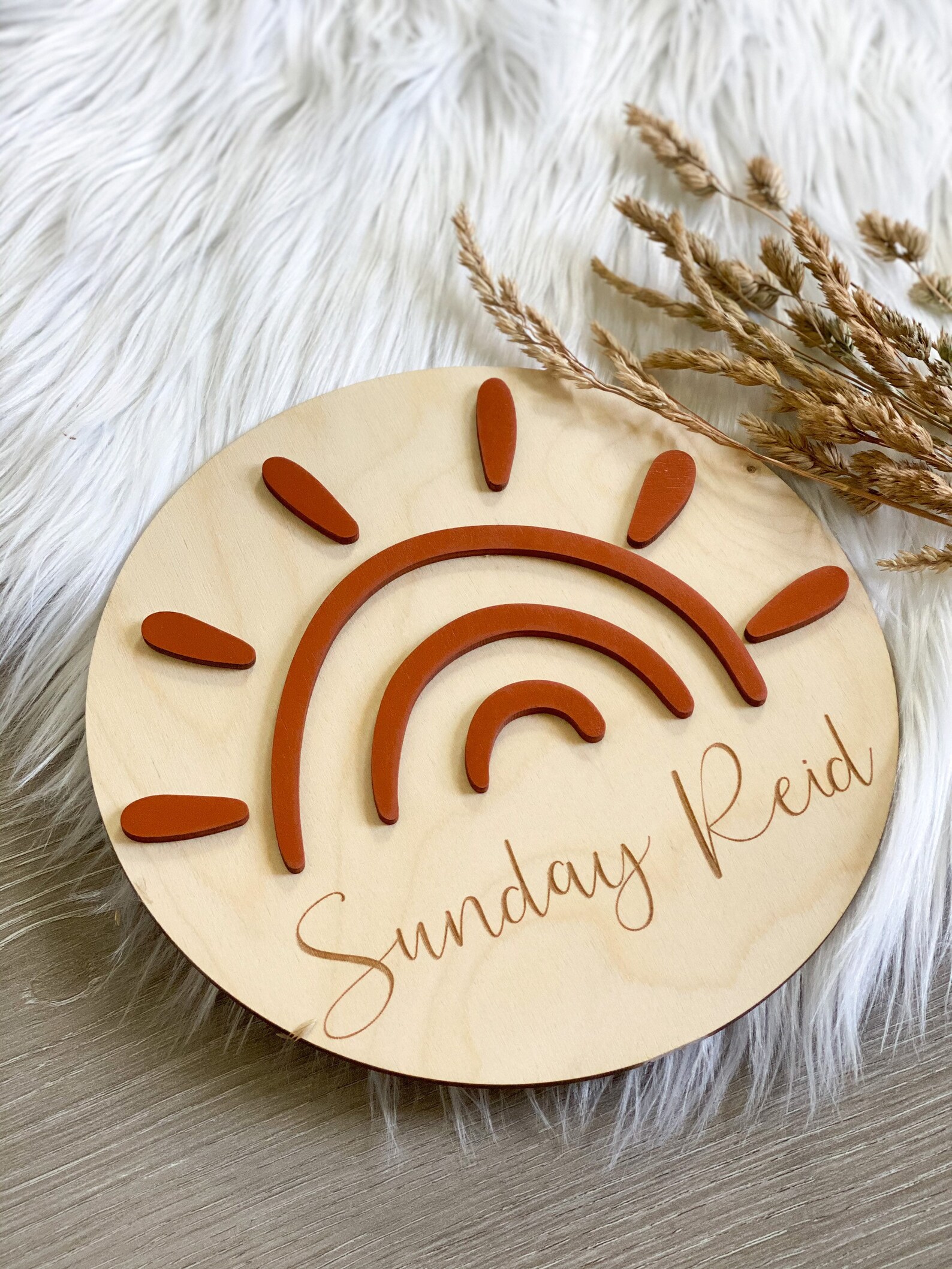 Sunshine Name Sign | Baby Name | Sun Nursery Decor | Modern Decor ...
