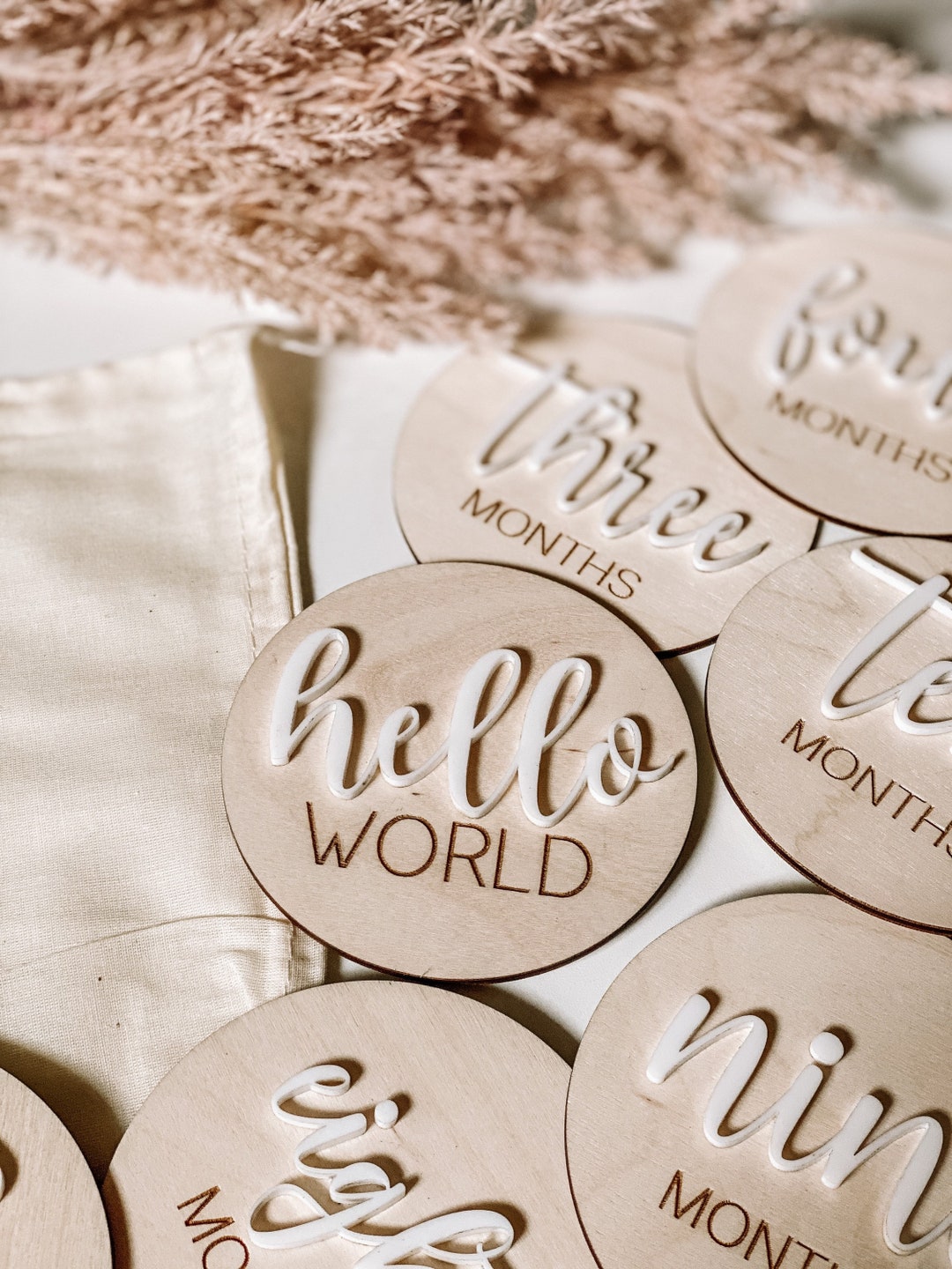 Modern Milestone Cards | Modern Design | Modern Monthly Milestones ...