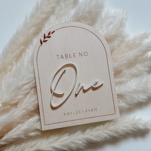 Arched Table Numbers | Boho Table Numbers | Boho Wedding Decor | Table ...