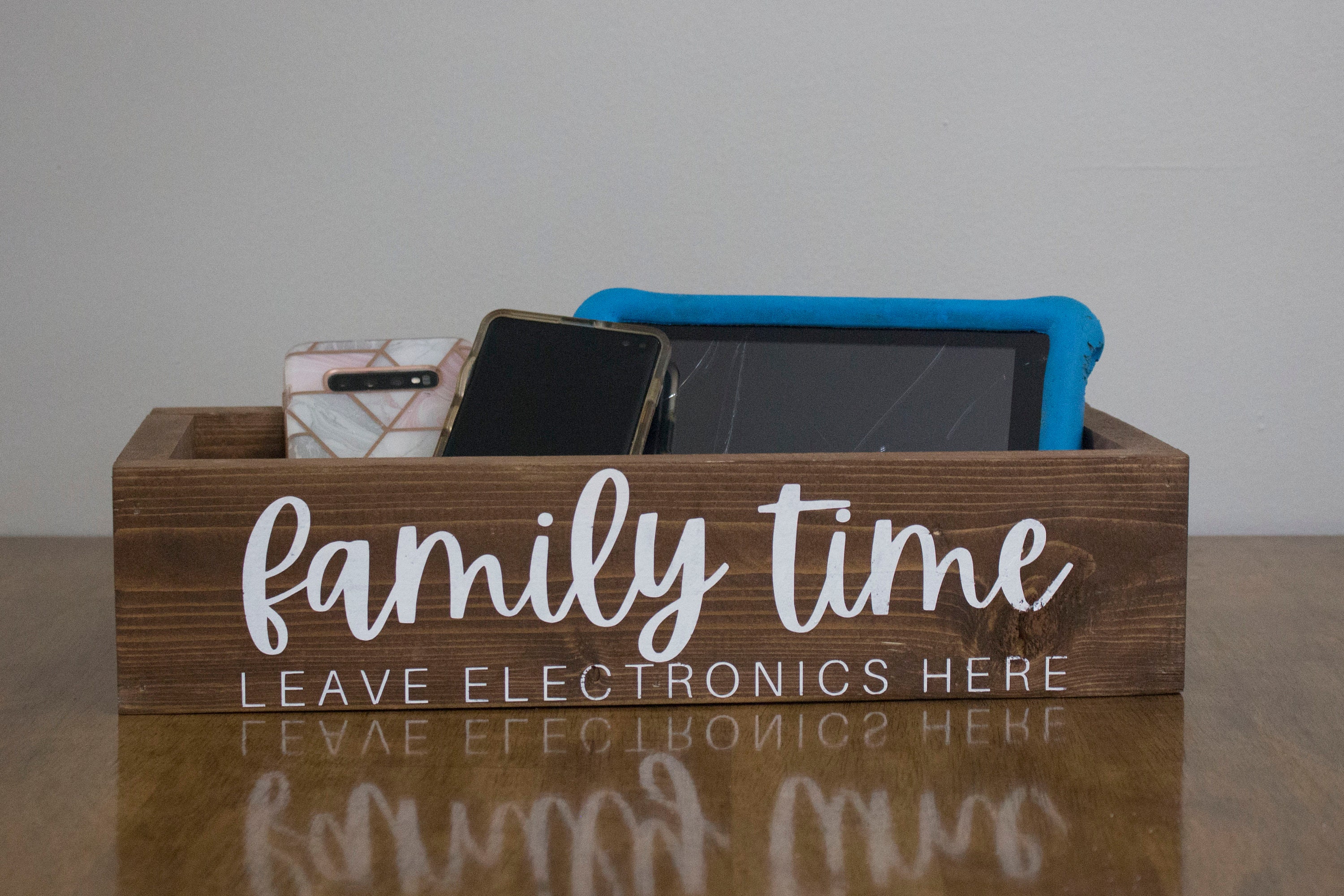 Family Time Box Farmhouse Style Family Time Holiday - Etsy