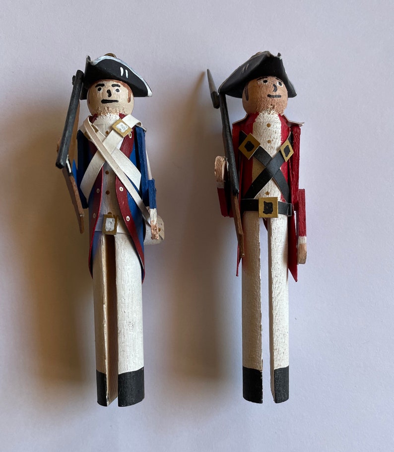 Toy Soldiers Clothes Pin Handmade Christmas Ornaments - Etsy