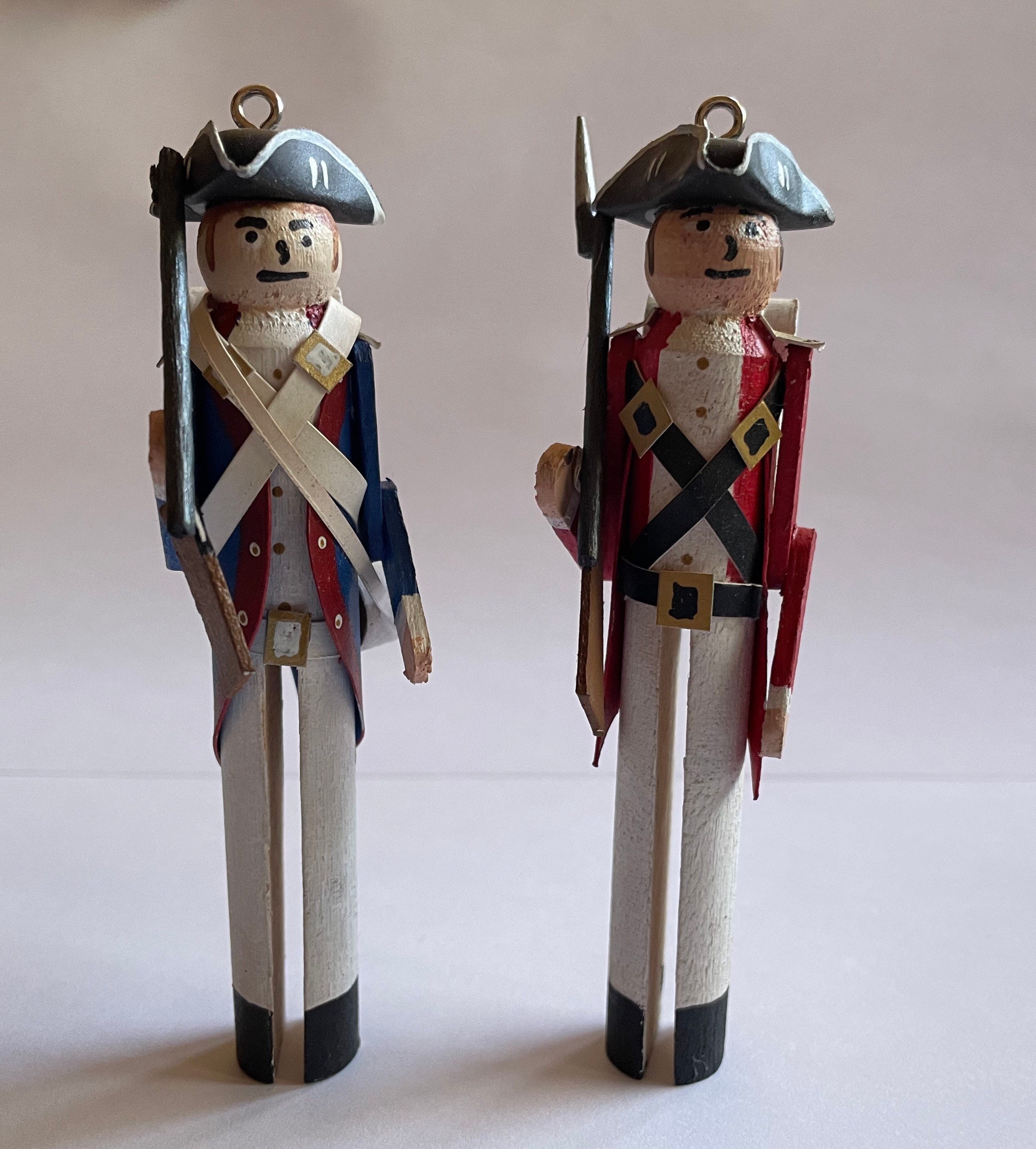 Toy Soldiers Clothes Pin Handmade Christmas Ornaments - Etsy