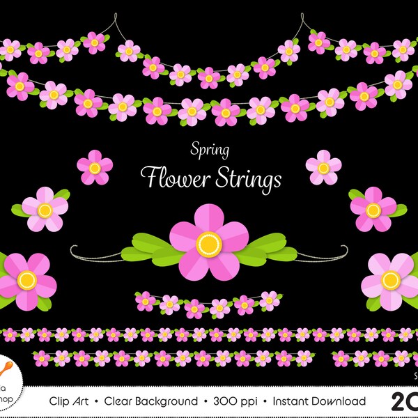 Bunting Clip Art Set - Etsy