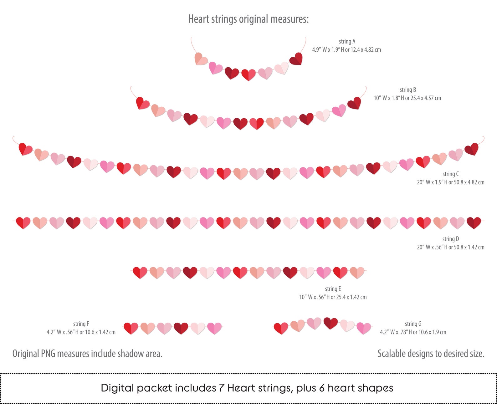 Valentine Heart Strings Clipart, Red Heart Clipart, Valentine Heart ...