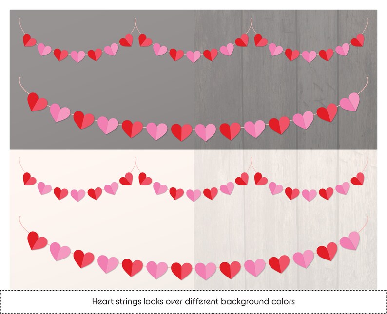 Valentine Heart Strings Clipart, Red Heart Clipart, Valentine Heart ...