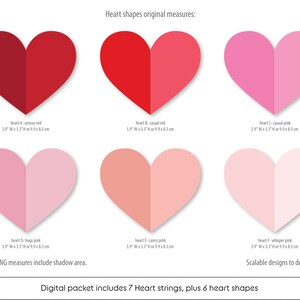 Valentine Heart Strings Clipart, Red Heart Clipart, Valentine Heart ...
