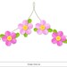 Bunting Banner Clip Art, Bright Floral Botanical Clipart, Spring ...