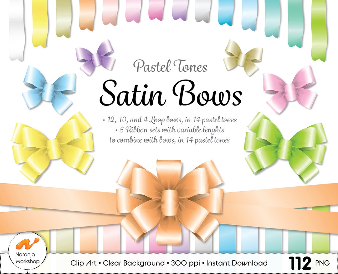 Cute Bow Clipart Bow Template Gift Bow Png Printable Bows - Etsy