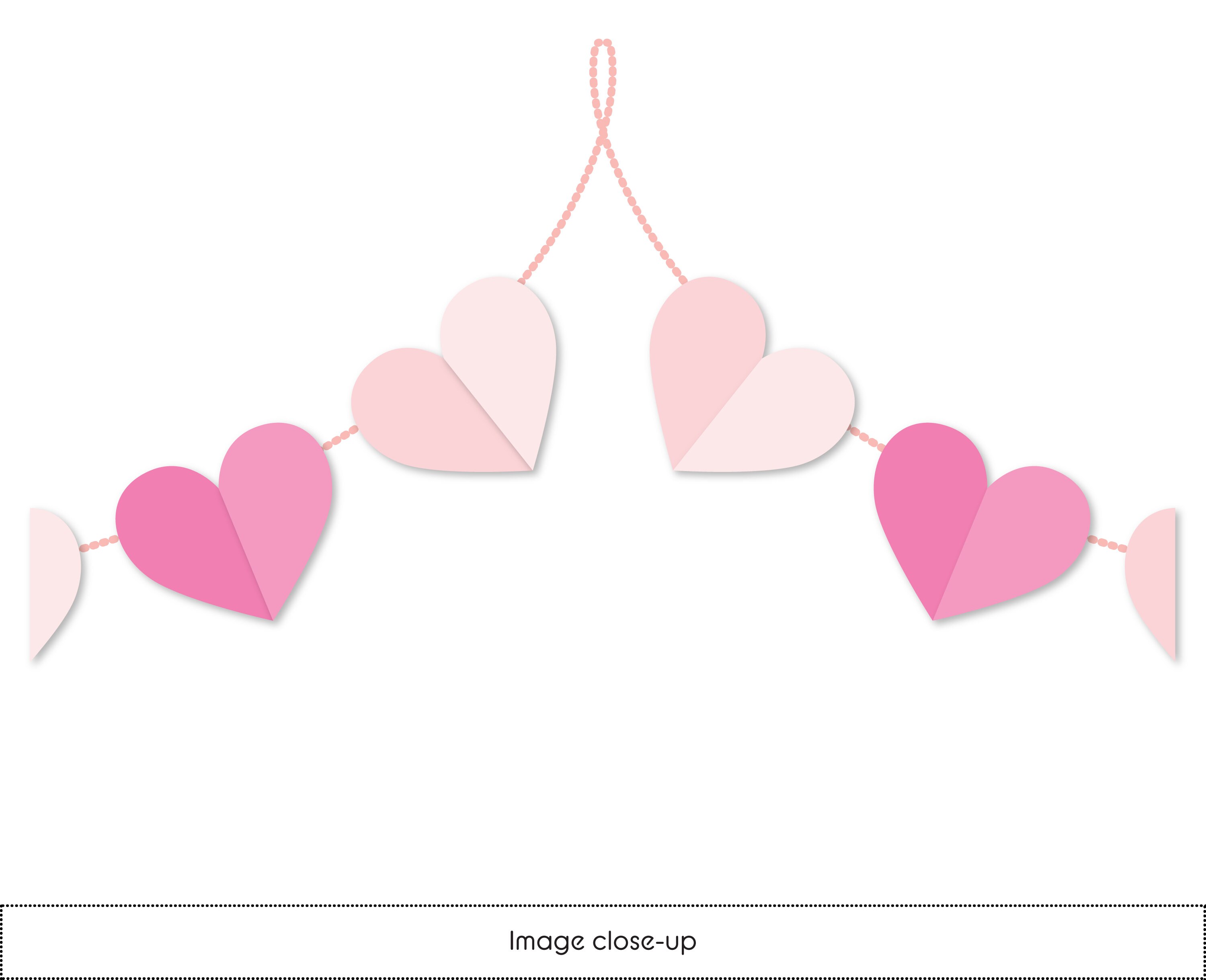 Valentine Heart Strings Clipart, Pink Heart Clipart, Valentine Heart ...