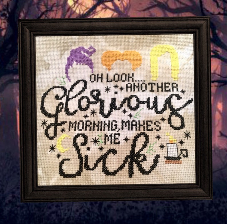 Hocus Pocus Glorious Morning Cross Stitch Pattern - Etsy