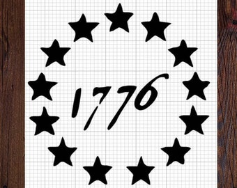 1776 Window Decal - Etsy