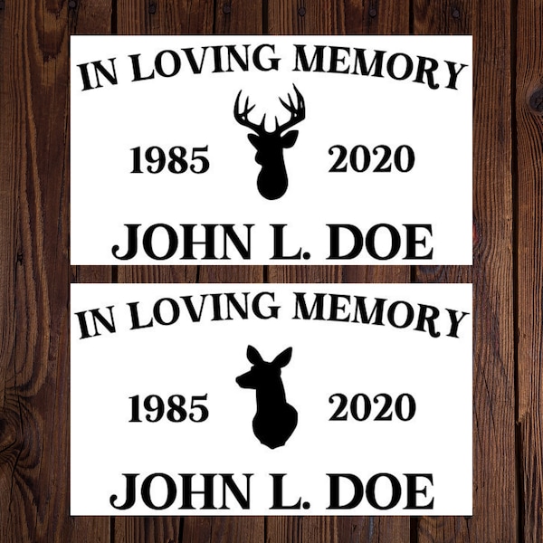 Back Window Memorial Decal - Etsy