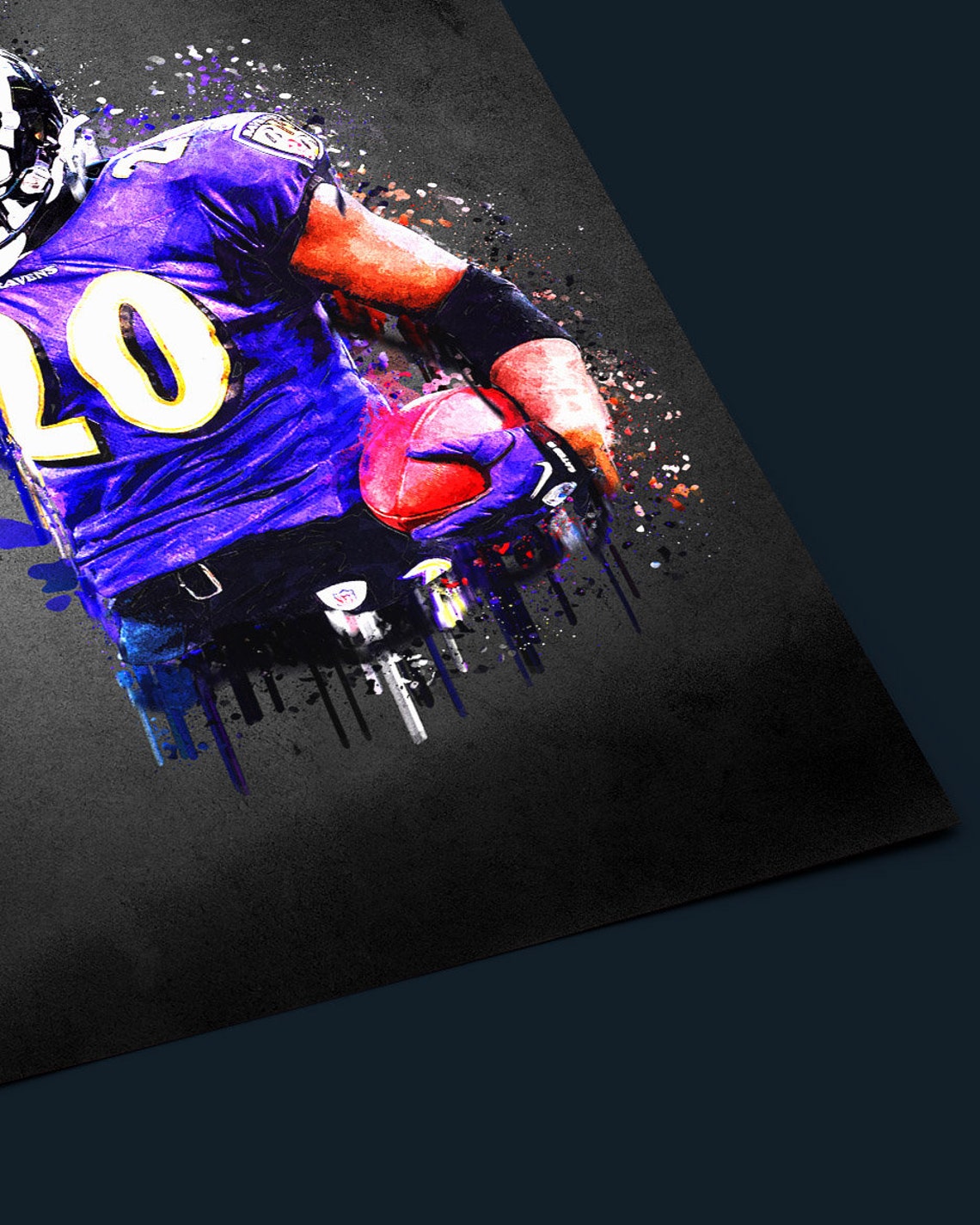 Ed Reed poster sports football wall art poster home decor in a | Etsy