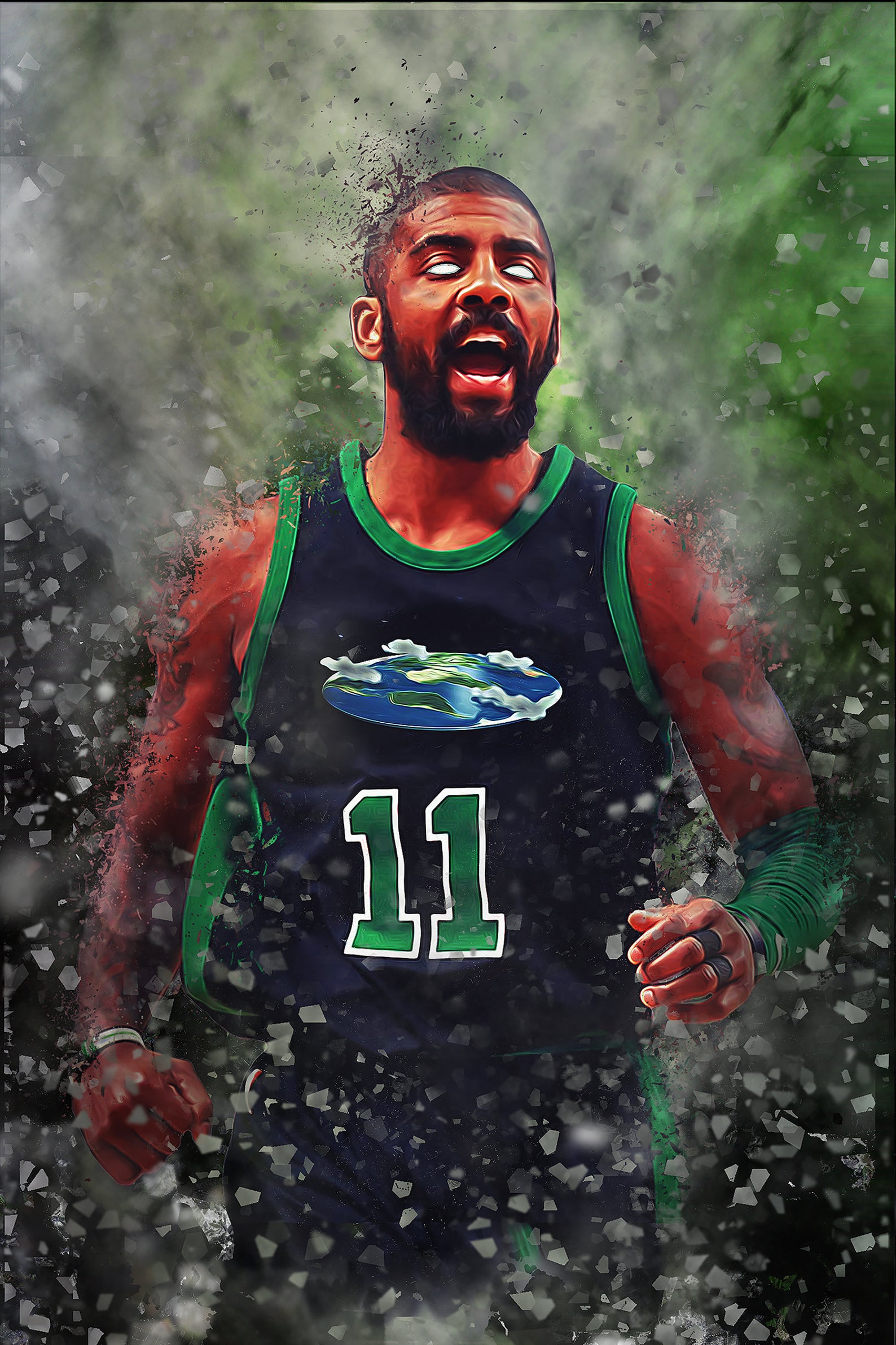 Kyrie Irving Poster sports NBA canvas great in a man cave or | Etsy