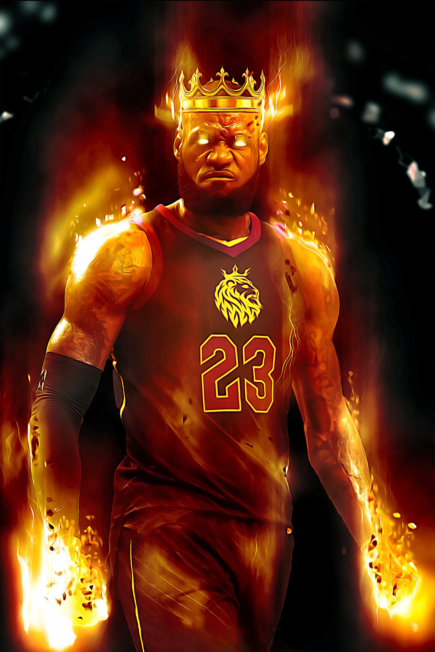 Lebron James Poster deportes NBA pared arte decoración del | Etsy