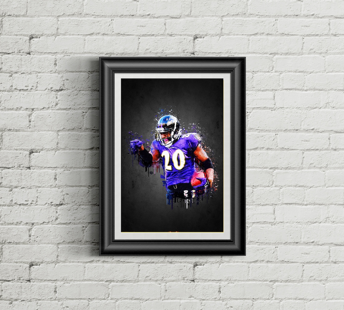 Ed Reed poster sports football wall art poster home decor in a | Etsy