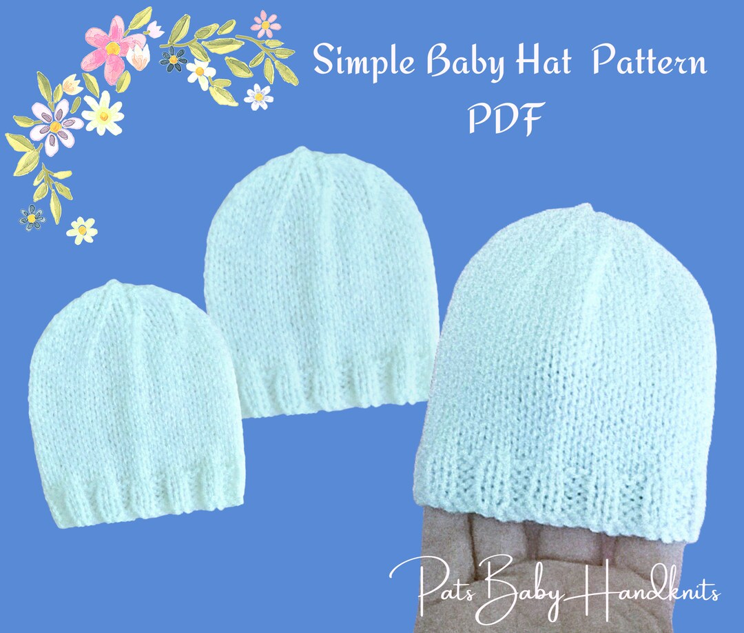 BABY Hat Pattern PDF Digital Download Easy Instructions No - Etsy