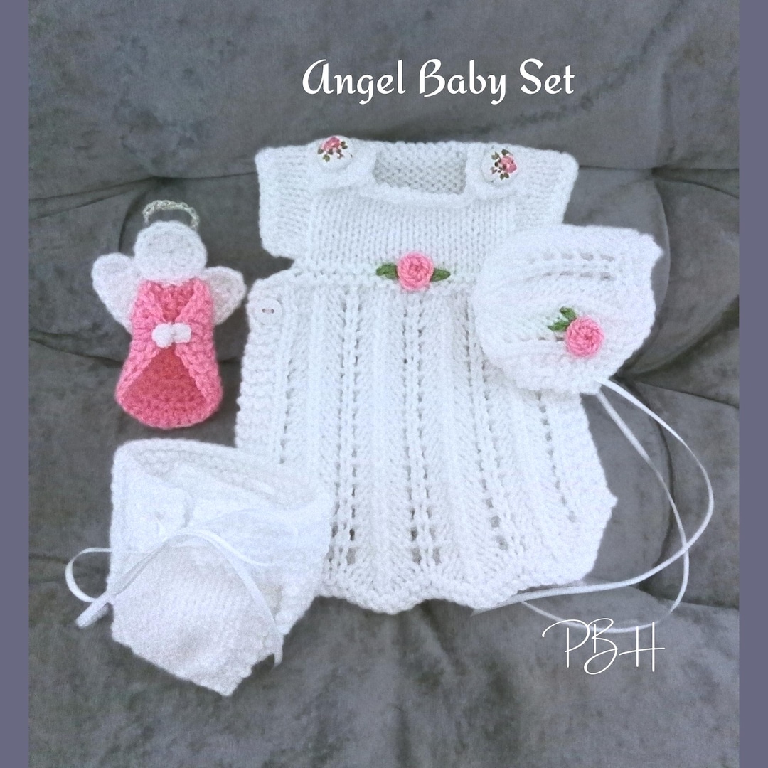 Angel Baby Girl Gown, Bonnet, Nappy and Keepsake Angel, Stillborn Baby ...