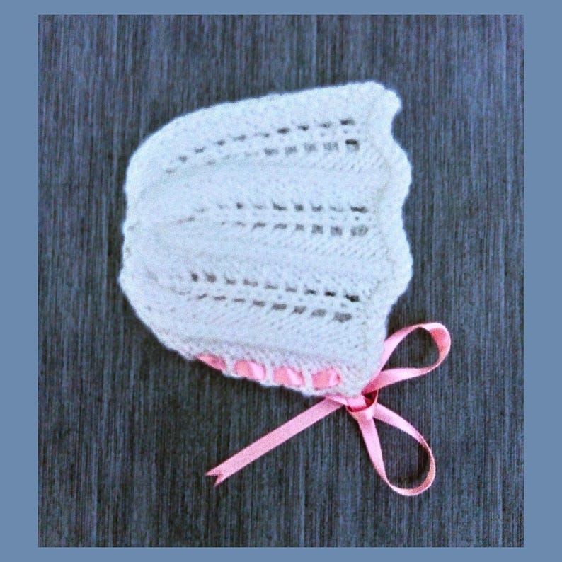 Angel Baby Gown and Bonnet Knitting Pattern, Charity Knit (PDF Download ...