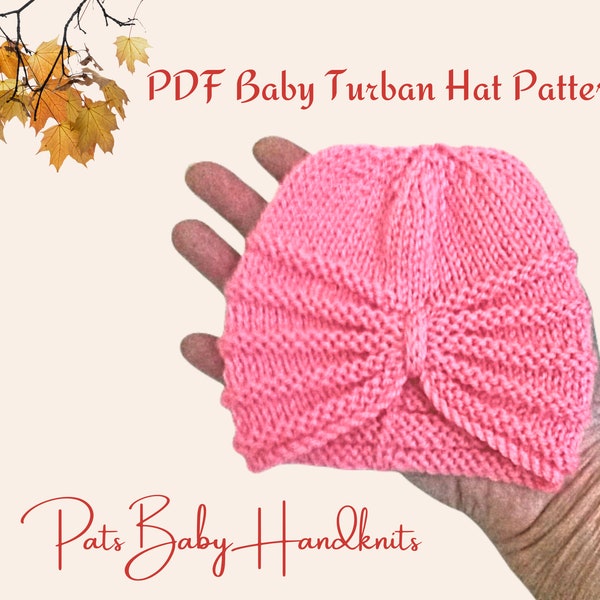 Baby Turban Pdf Pattern - Etsy