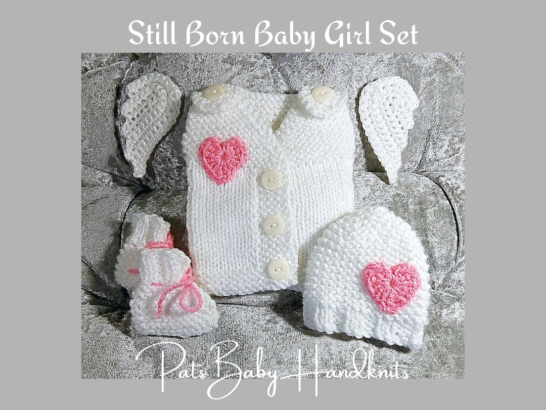 Still Birth Angel Baby Burial Set, Clothes for Baby Born Sleeping ...